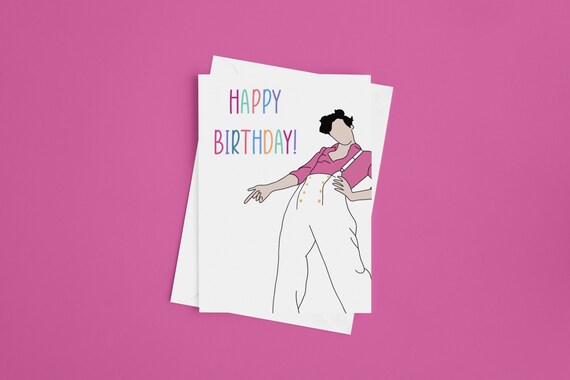 Harry Styles Happy Birthday Card Card for Him Card for Her - Etsy