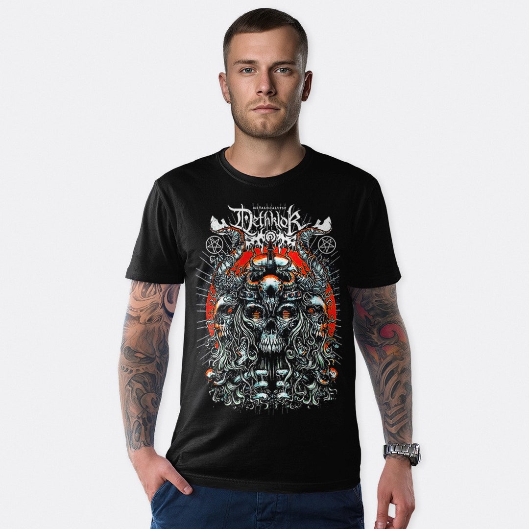 Metalocalypse Dethklok Art T-shirt, Men's and Women's Sizes (DTH-88531 ...