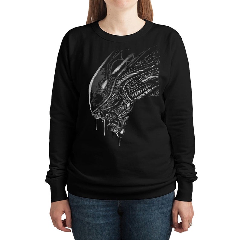 Alien Xenomorph Sweatshirt and Hoodie, Unisex Sizes (ALI-454421) - Etsy