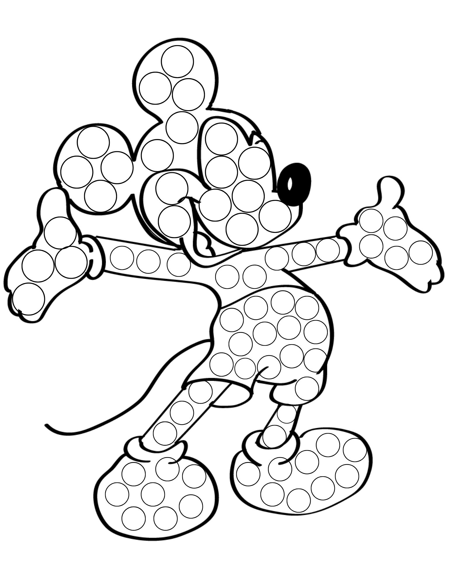 Kids Dot Marker Coloring Pages / Animal Dot Marker Printables / Dot a ...
