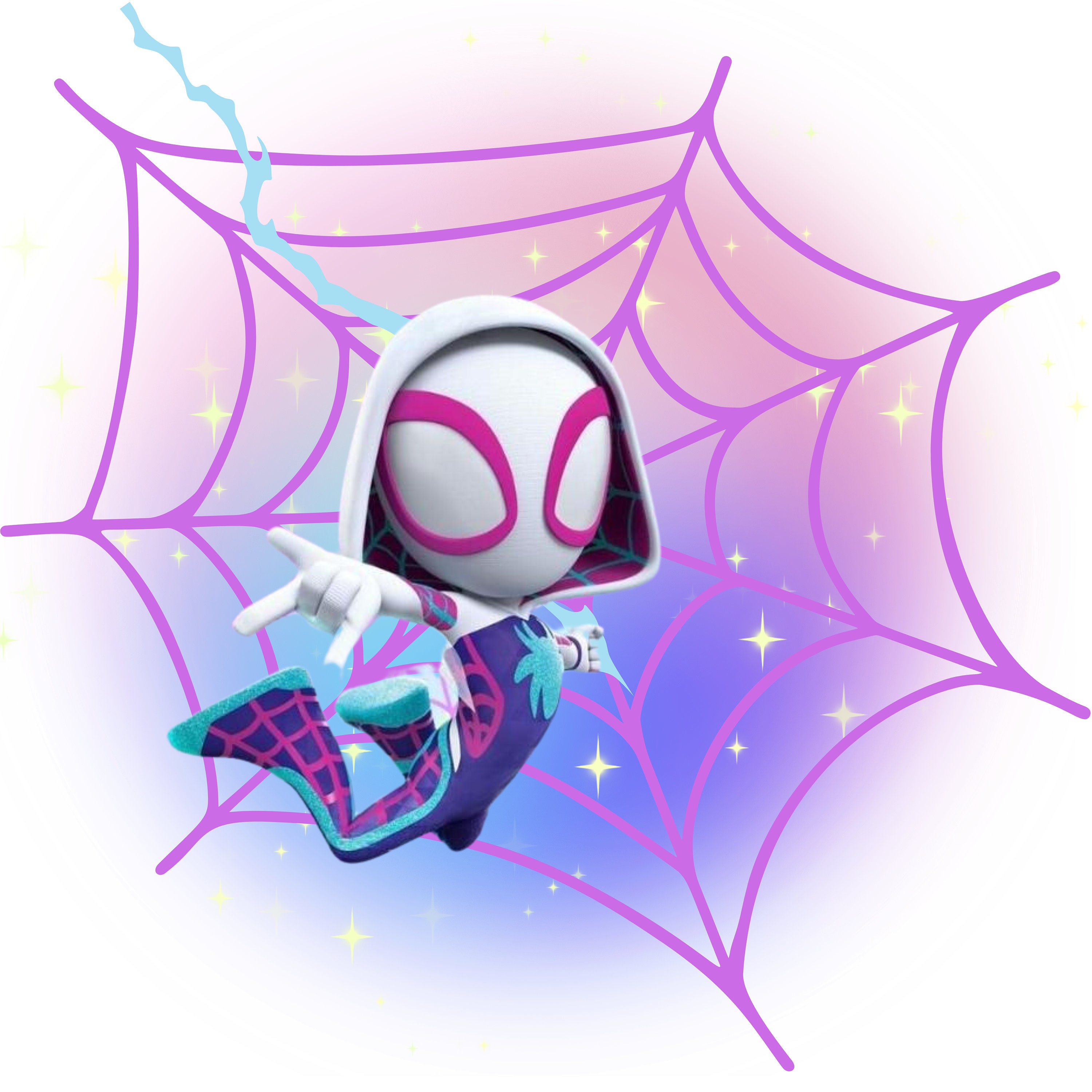 Spider Gwen 5 PNG, Spidey and His Amazing Friends Clipart, Spidey Sublimation, Super Hero ...
