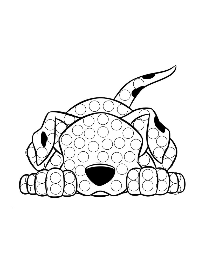 Kids Dot Marker Coloring Pages / Animal Dot Marker Printables / Dot a ...