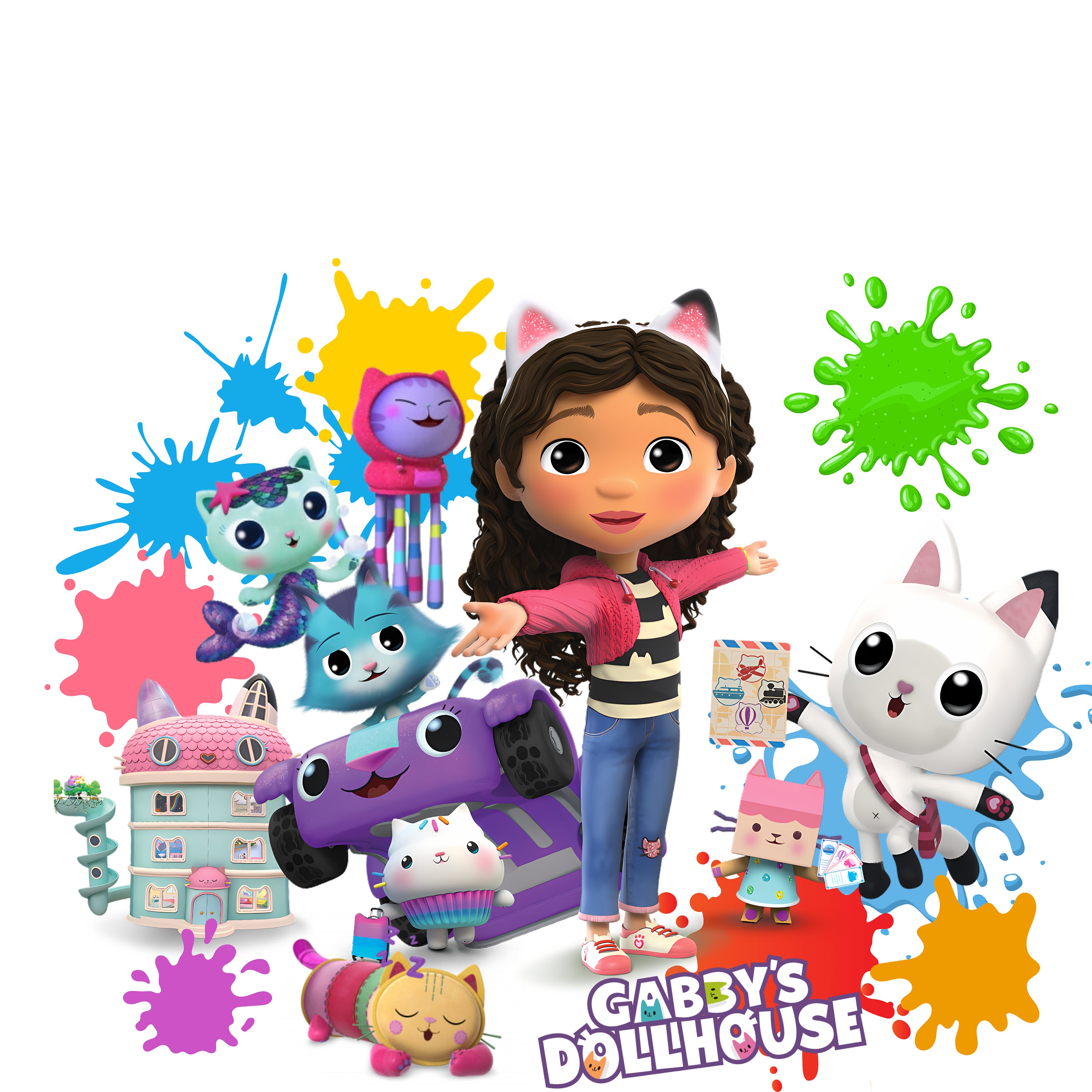 Gabby Dollhouse 5 PNG, Gabby clipart Art, Gabby Dollhouse Shirt Png, Dollhouse Tumbler, Digital ...