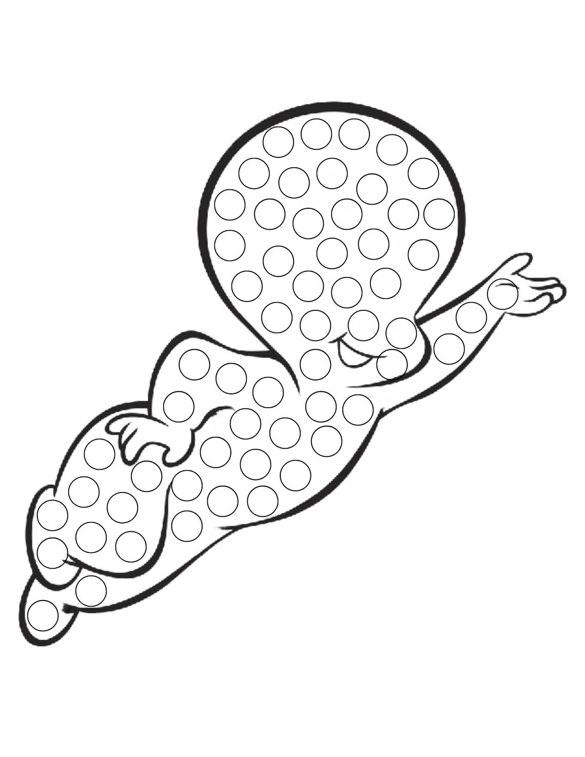 Kids Dot Marker Coloring Pages / Animal Dot Marker Printables / Dot a ...