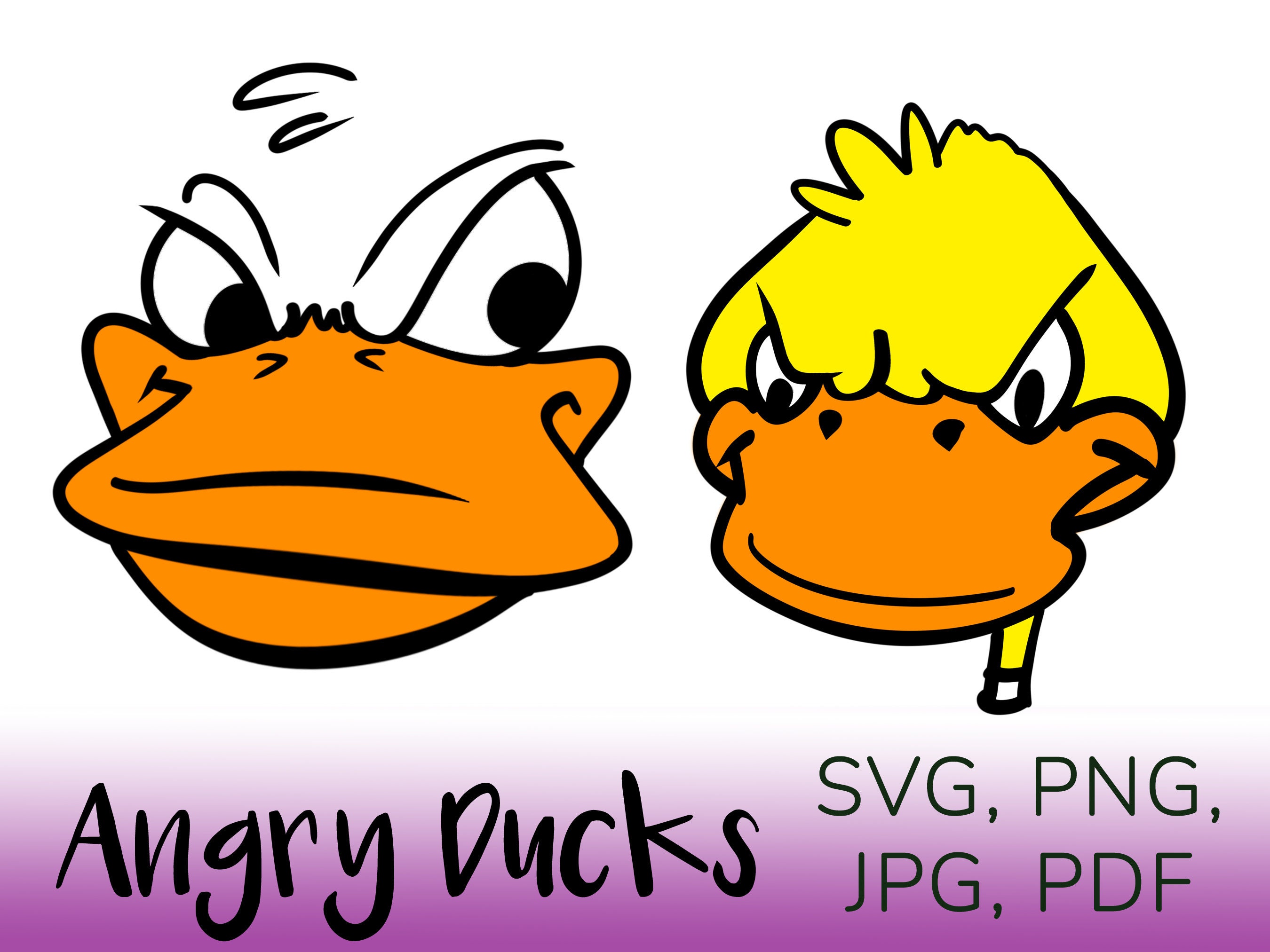 Angry Duck Cartoon