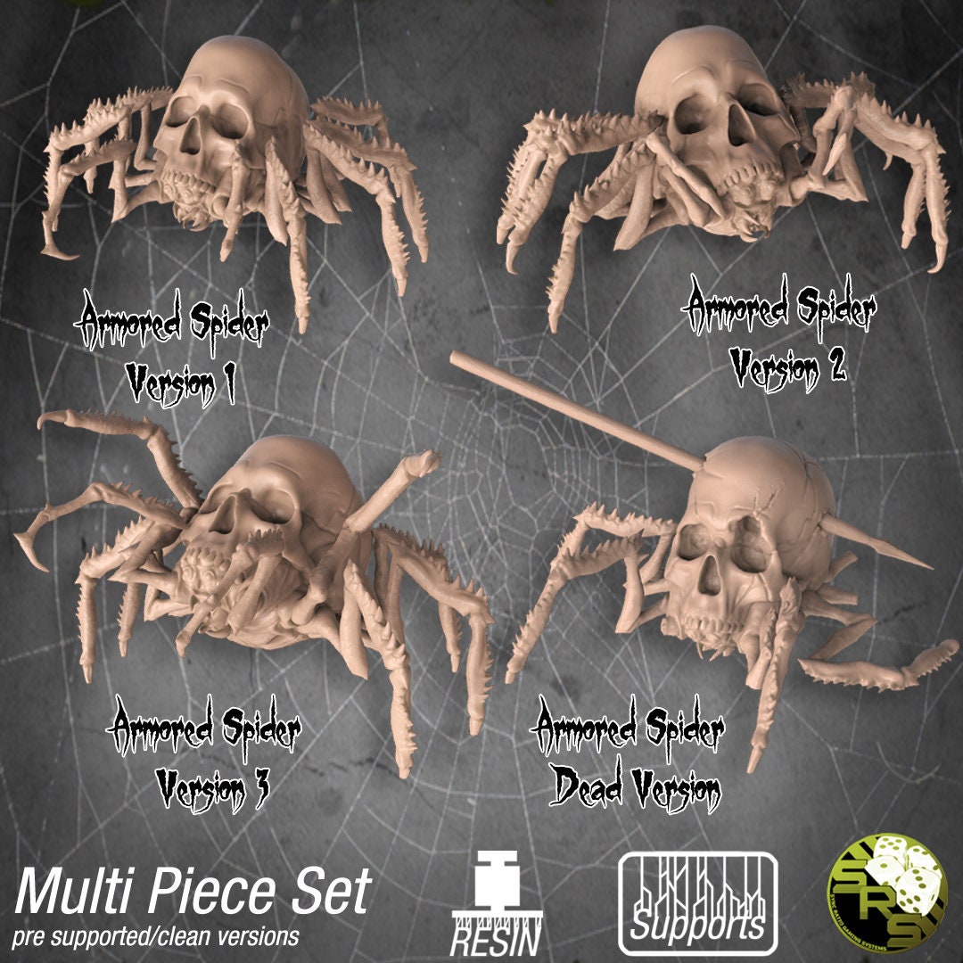 Armored Spiders Set - Etsy