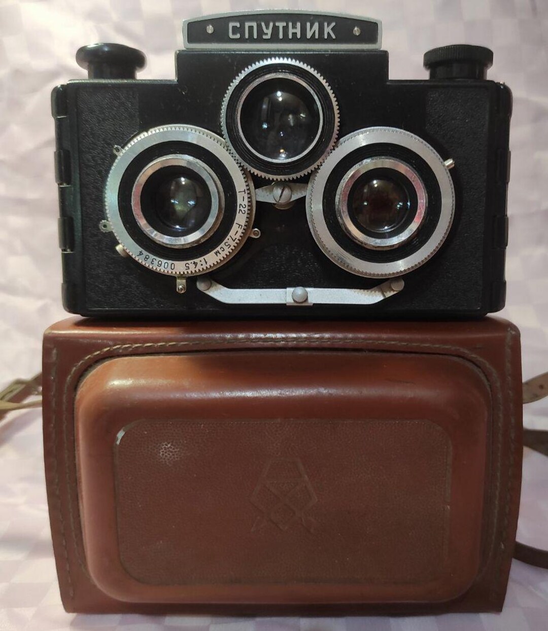 354_2025_SPUTNIK Soviet 6x6cm Gomz Lomo Vintage Stereo (3D) Camera Kit ...