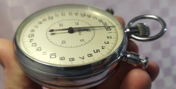 LARGE Vintage Mechanical Stopwatch, 3-button stopwatc… - Gem