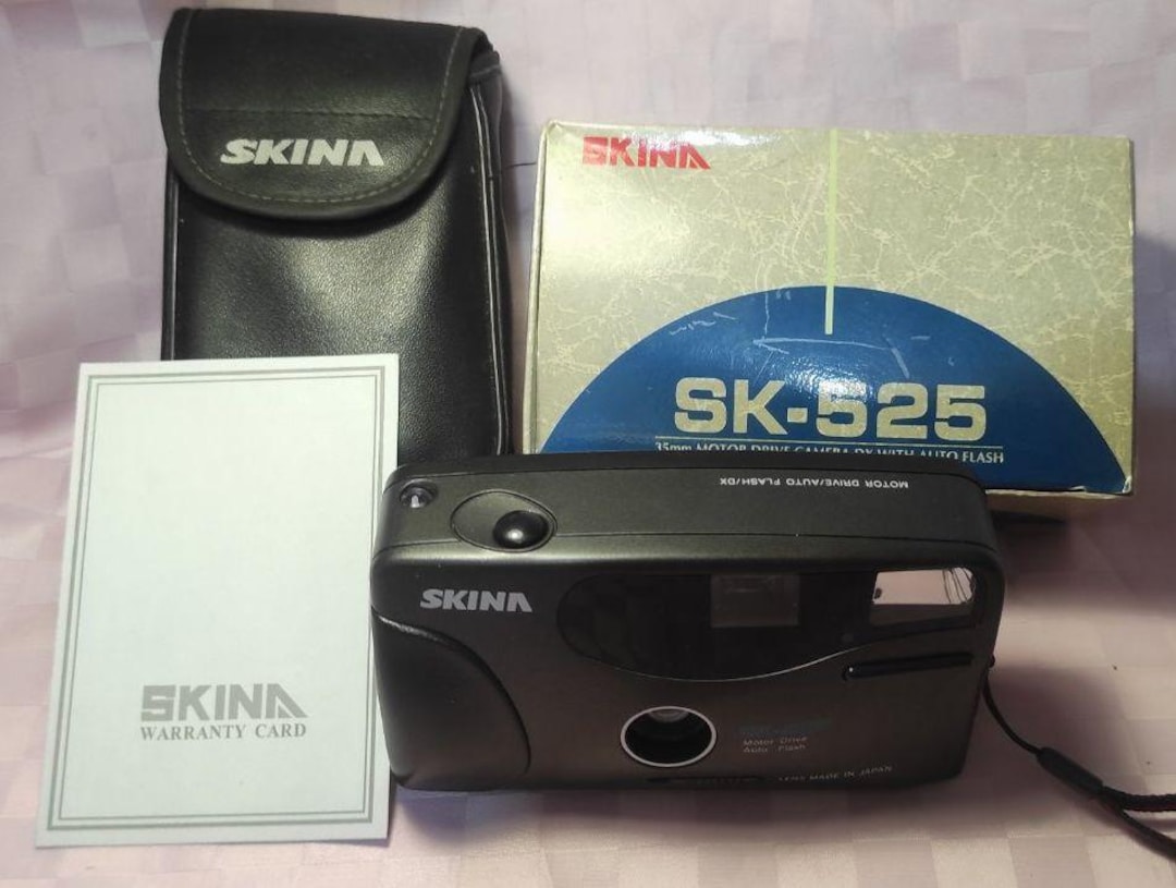 Vintage Rare Film Camera 35mm Skina SK 525 Lens Japanese in Box With ...