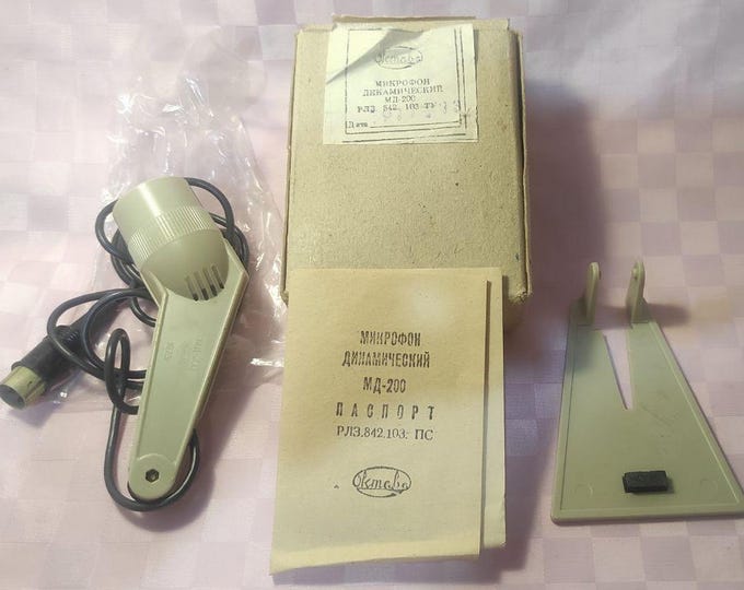 Soviet Vintage Microphone Oktava MD-200 Dynamic Microphone USSR 1978 ...