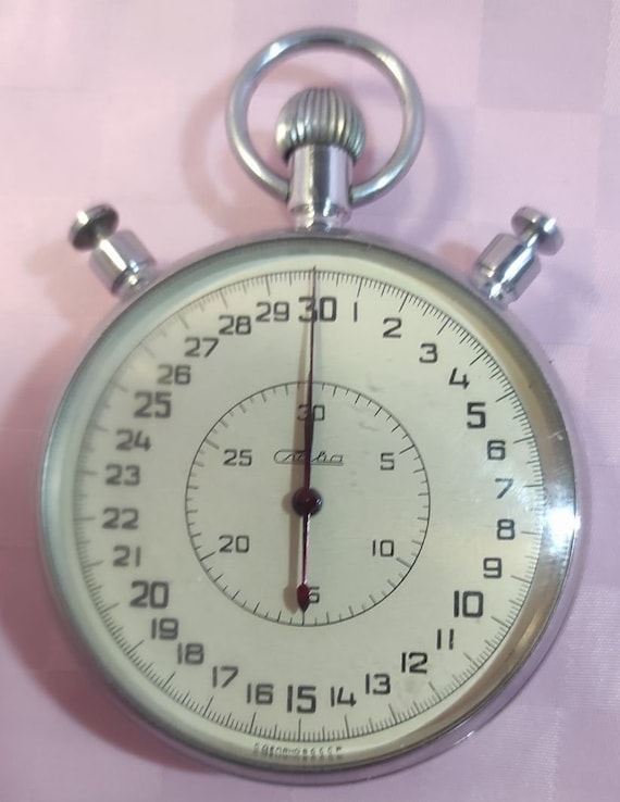 LARGE Vintage Mechanical Stopwatch, 3-button stopwatc… - Gem