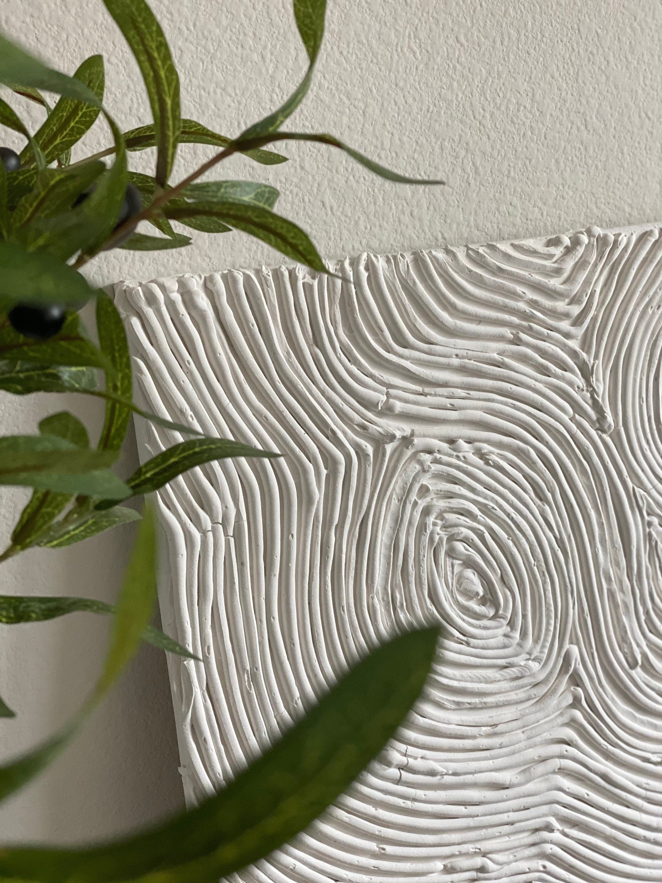 Textured Minimalist Art Plaster Wall Decor Textured Art Design Art Bas ...