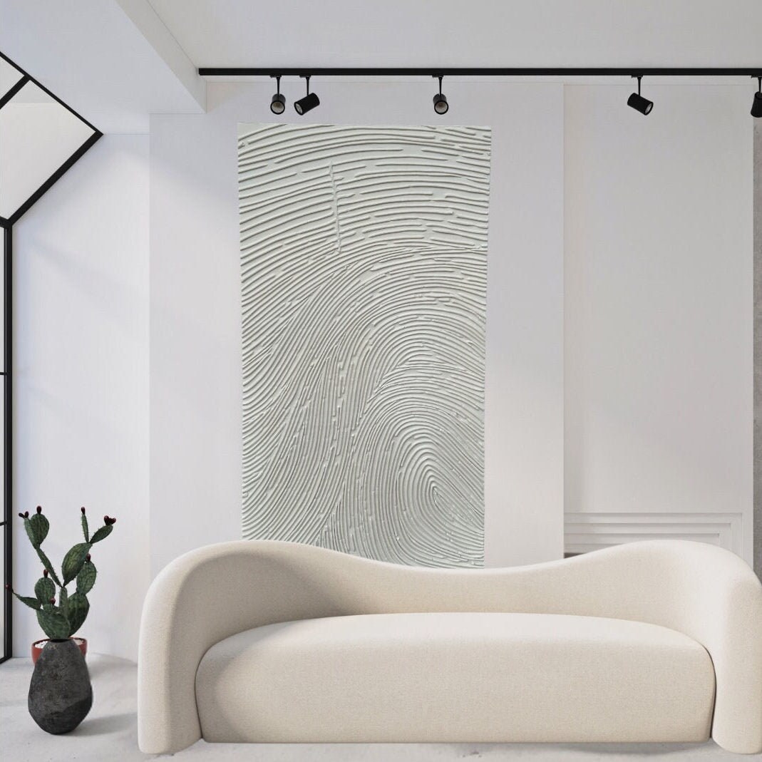 Personalized Plaster Fingerprint Bas Relief Textured Art Gifts Wall Art ...