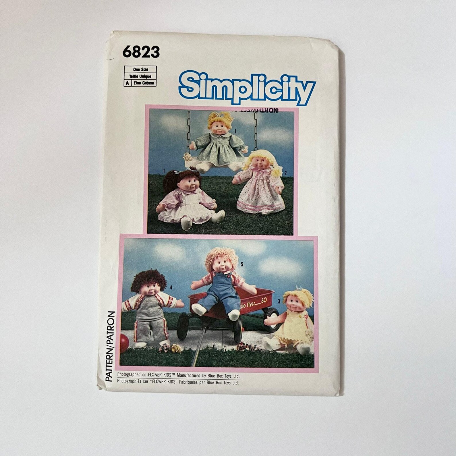 Simplicity 6823 Vintage Sewing Pattern Doll Wardrobe 16” 18” Soft Body ...