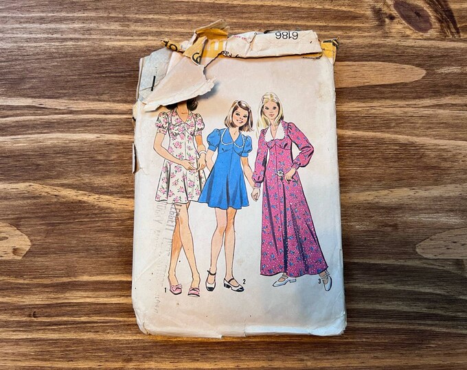 Simplicity 6186 Pattern for Girls' Dress in 2 Lengths, Size 12, Breast ...
