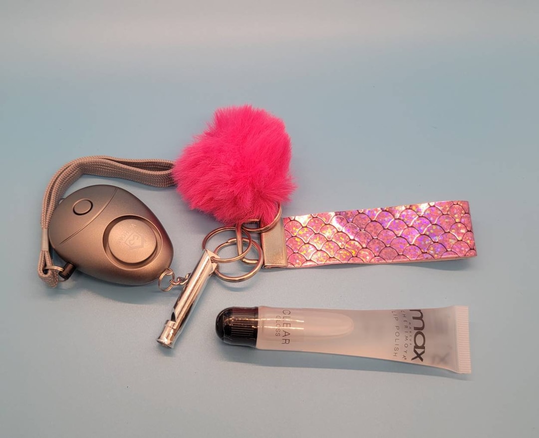 Pink Holographic Mermaid Kids Safety Keychain - Etsy