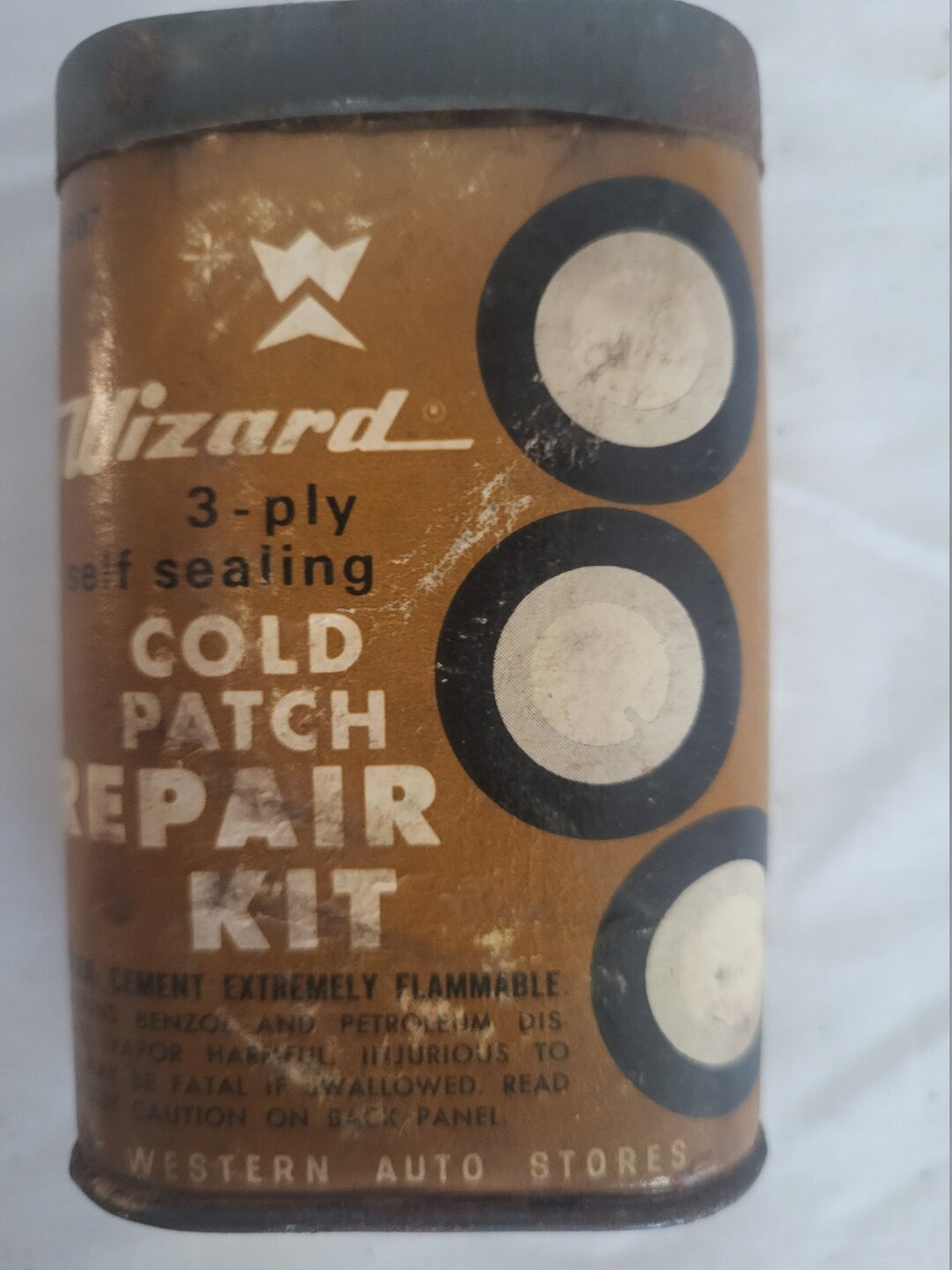 Wizard Cold Patch Repair Kit Vintage Tin - Etsy