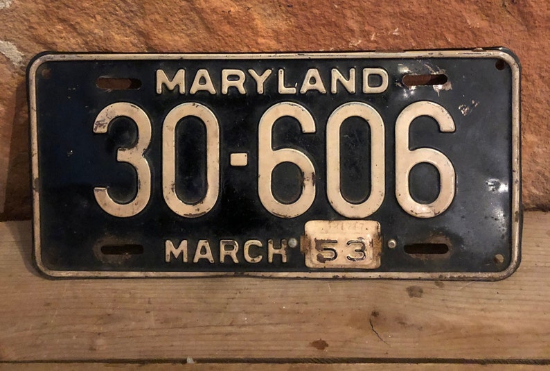 Vintage License Plates 50’s - Etsy