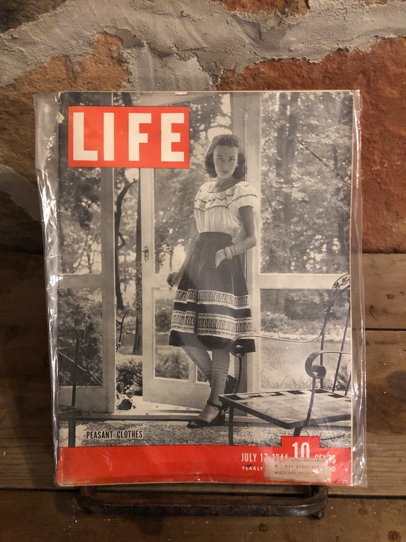 Life Magazine 1944 - Etsy