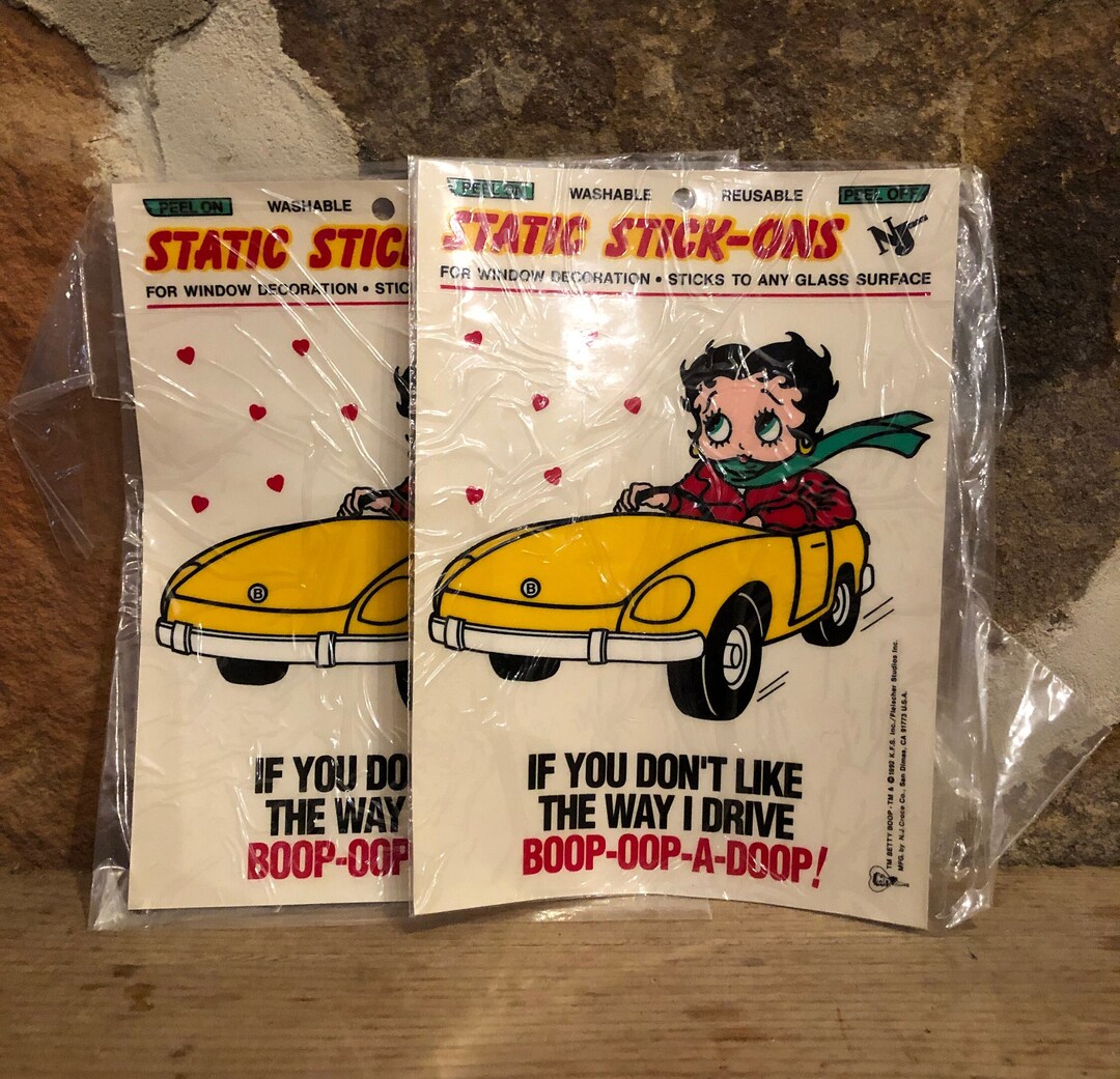 Betty Boop Window Decal - Etsy