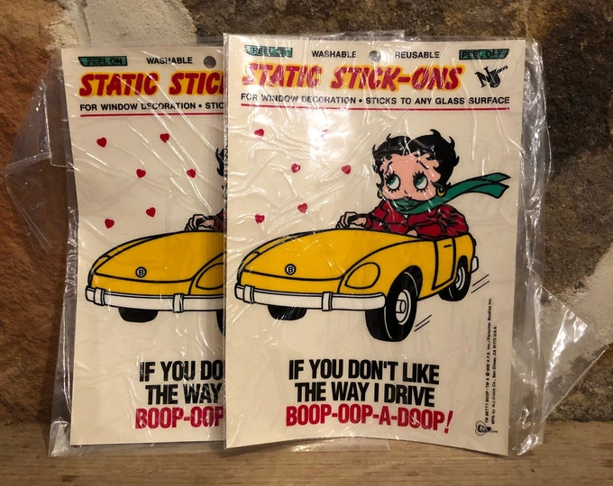 Betty Boop Window Decal - Etsy