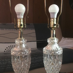 Cut Crystal Table Lamps - Etsy