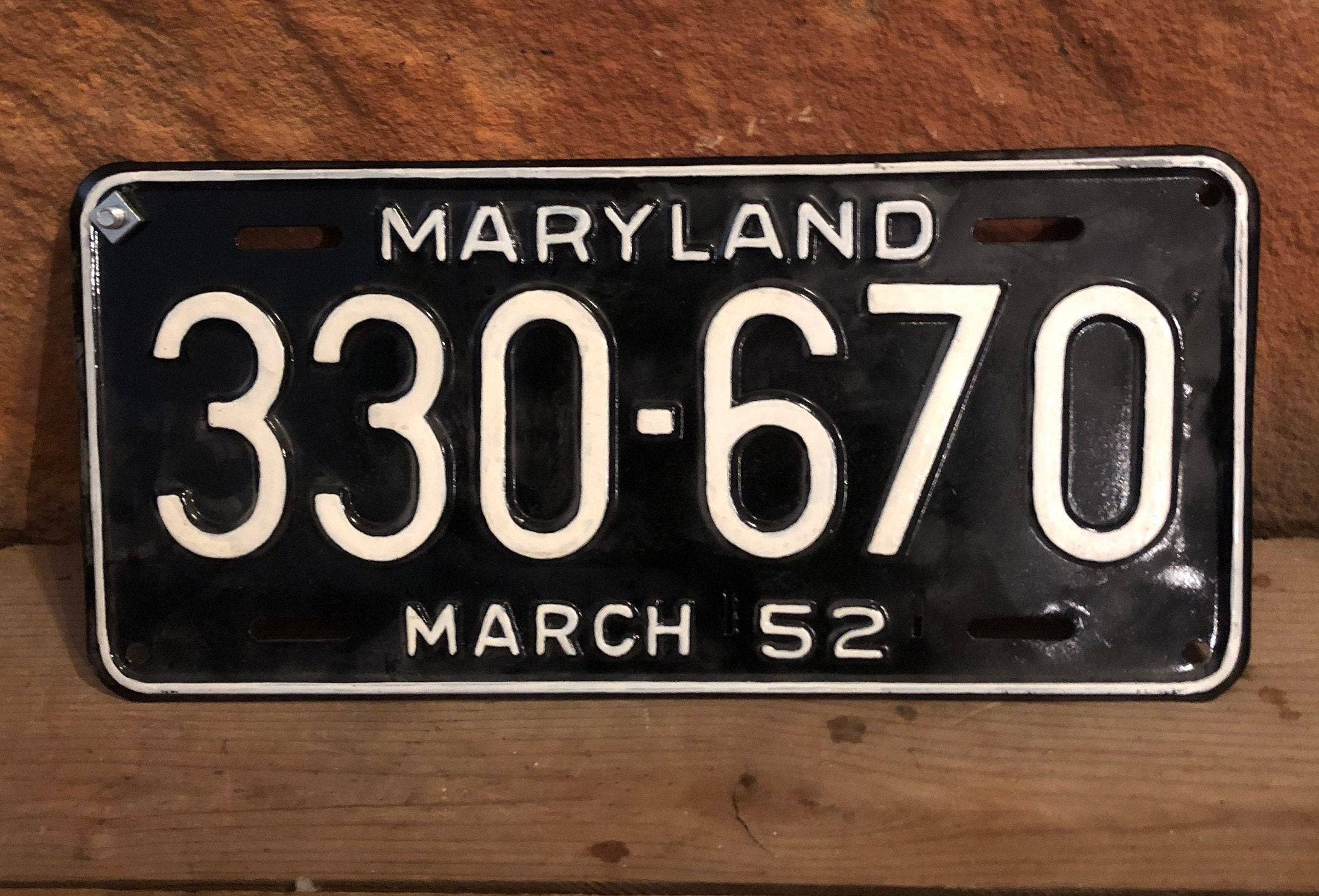 Vintage License Plates 50’s - Etsy