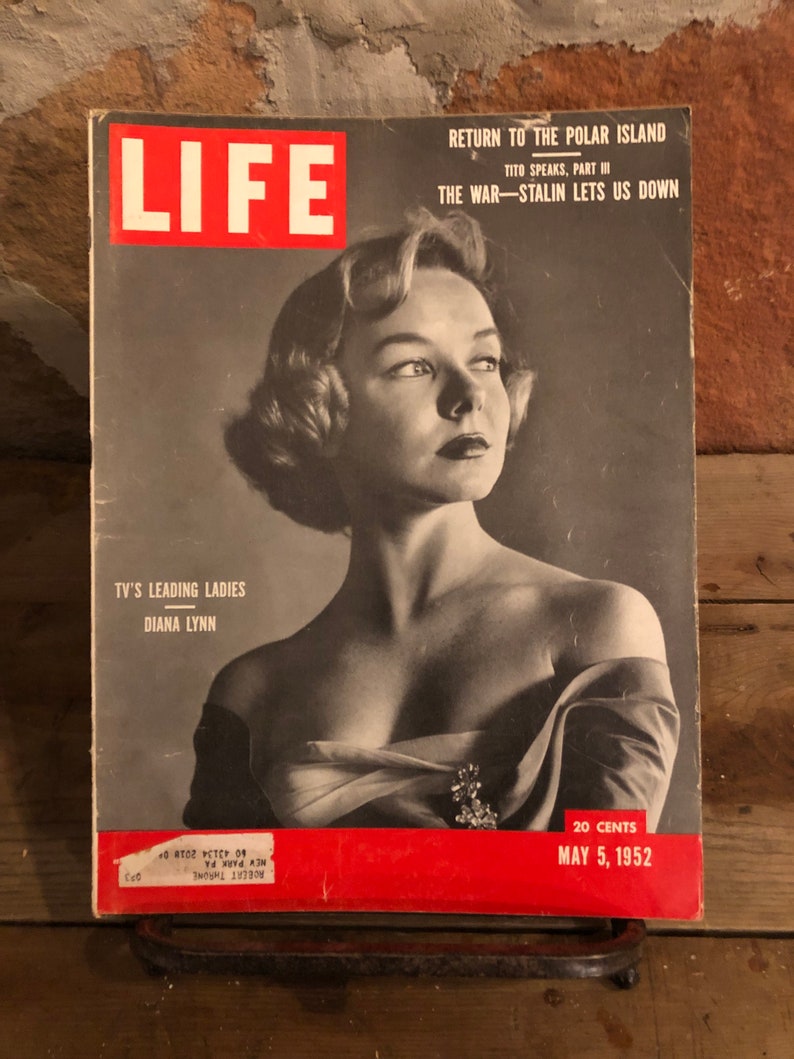 Life Magazine 1952 - Etsy