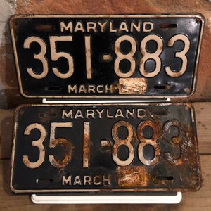 Vintage License Plates 50’s - Etsy