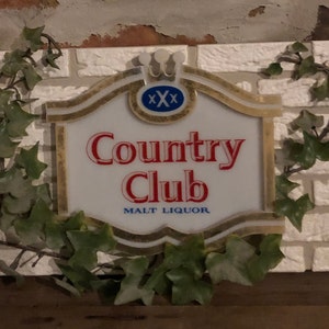 Country Club Liquor Sign - Etsy