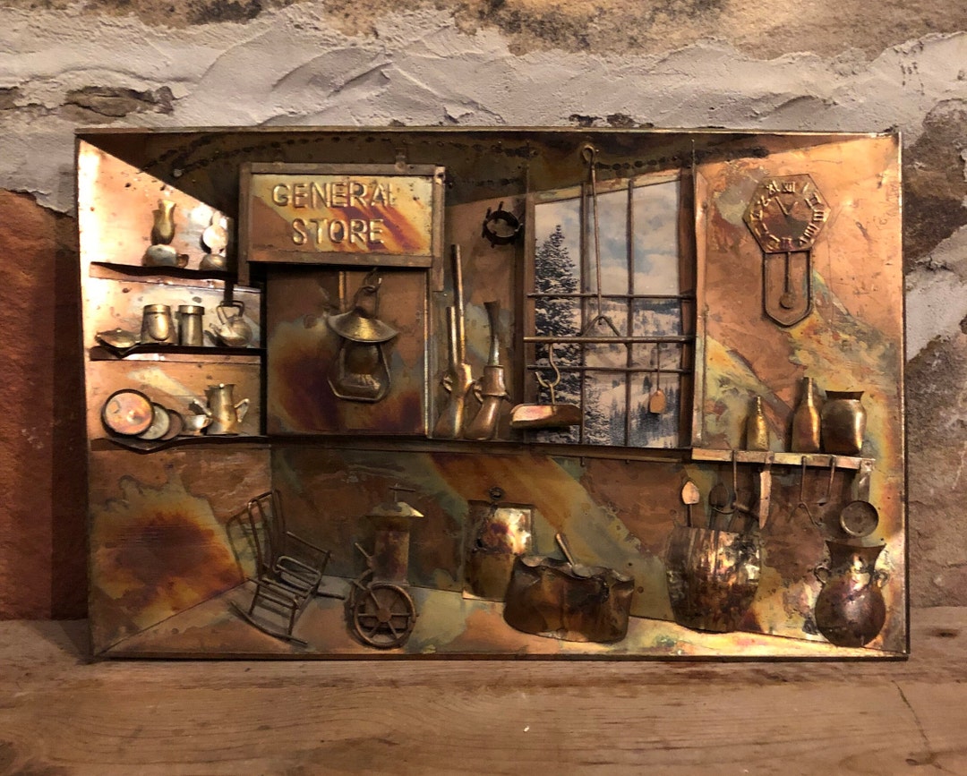 Vintage "general Store" 3D Art - Etsy