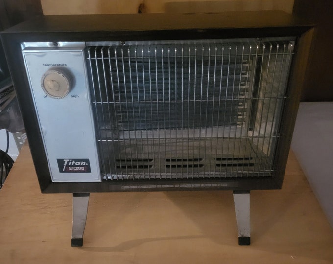 1970's Vintage Titan Fan Forced Instant Heat Portable Electric Heater ...