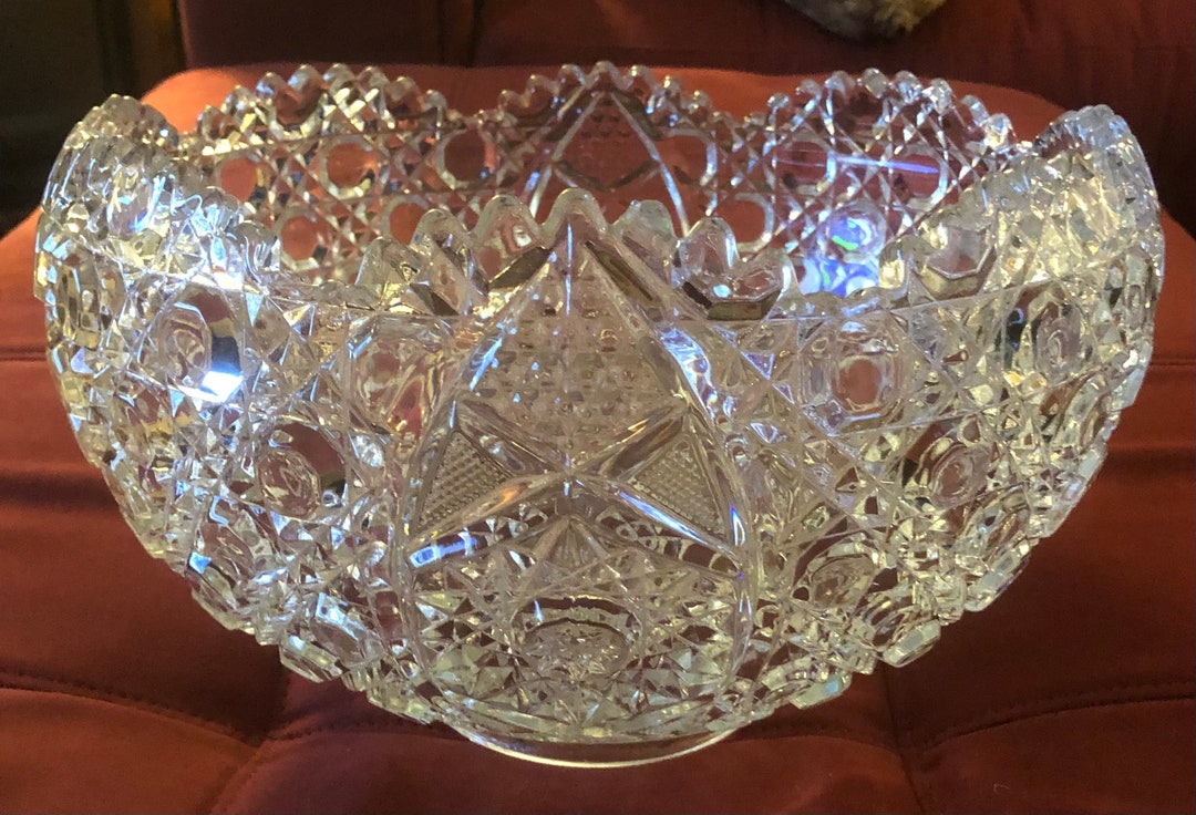 American Brilliant Cut Glass - Etsy