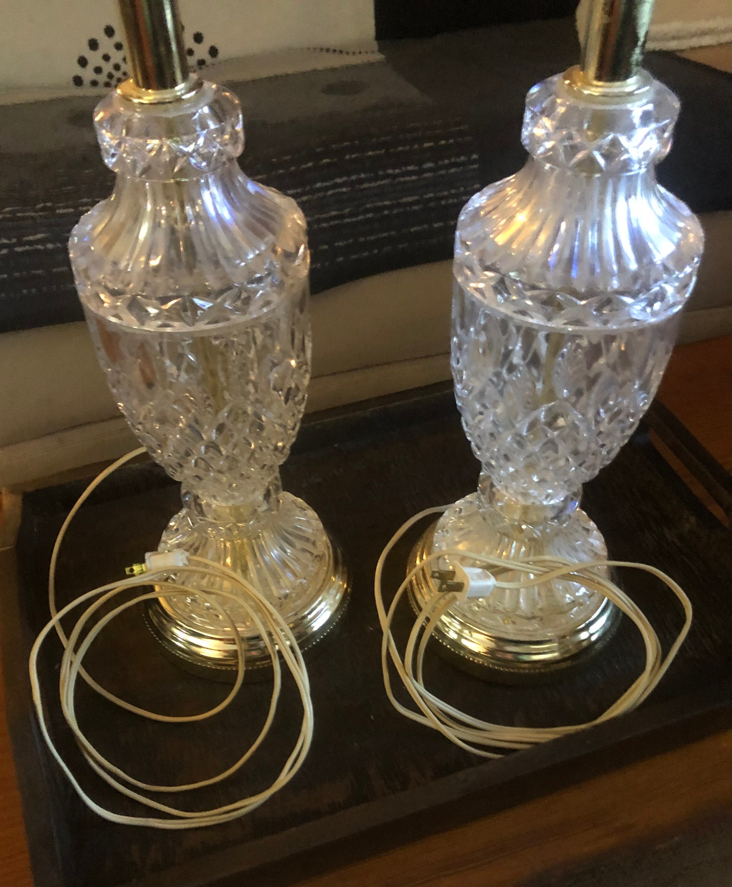 Cut Crystal Table Lamps - Etsy