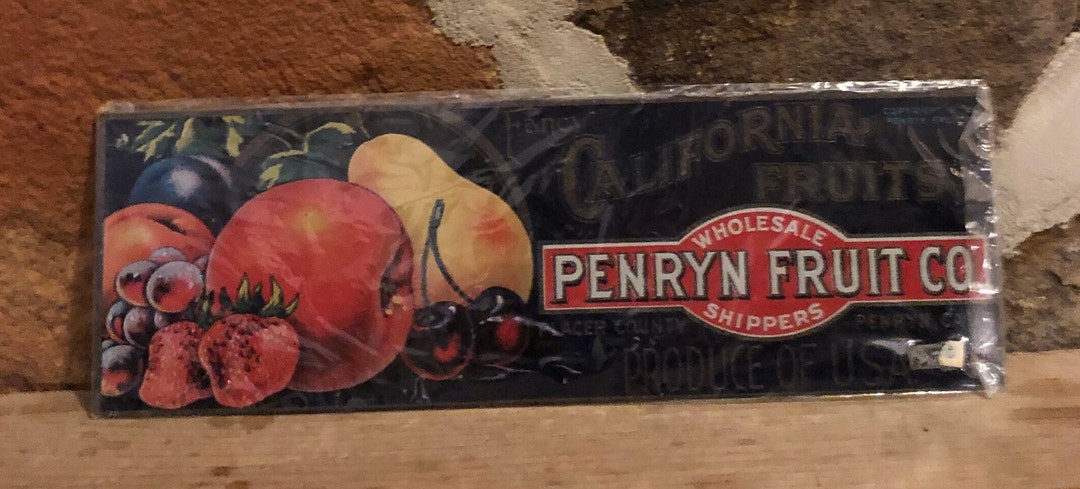 Retro Fruit Company Sign - Etsy