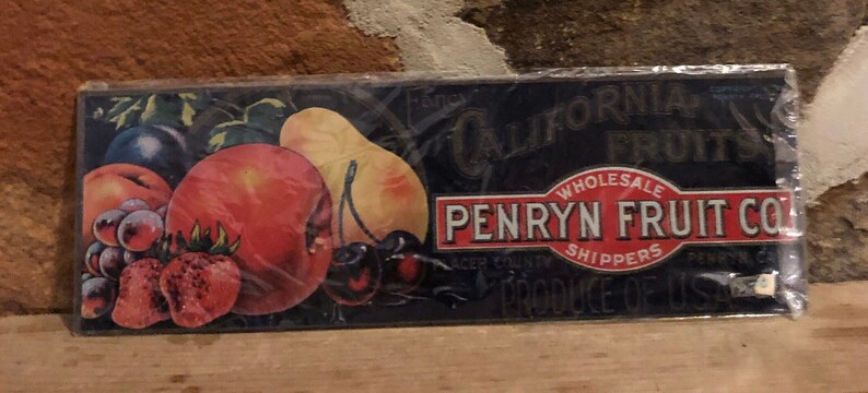 Retro Fruit Company Sign - Etsy
