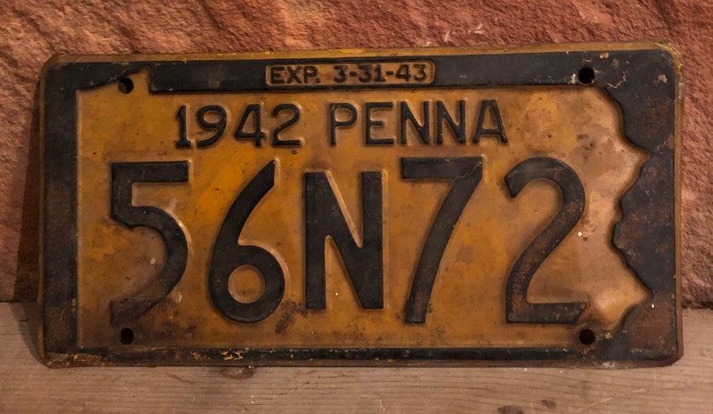 Vintage Pennsylvania License Plates - Etsy
