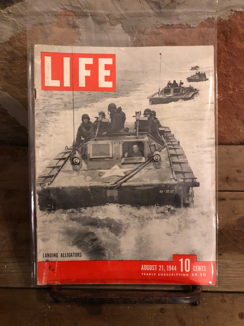 Life Magazine 1944 - Etsy