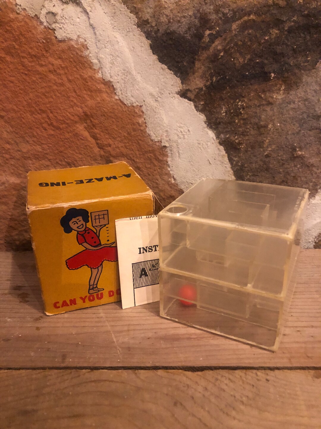 Vintage Maze Toy - Etsy