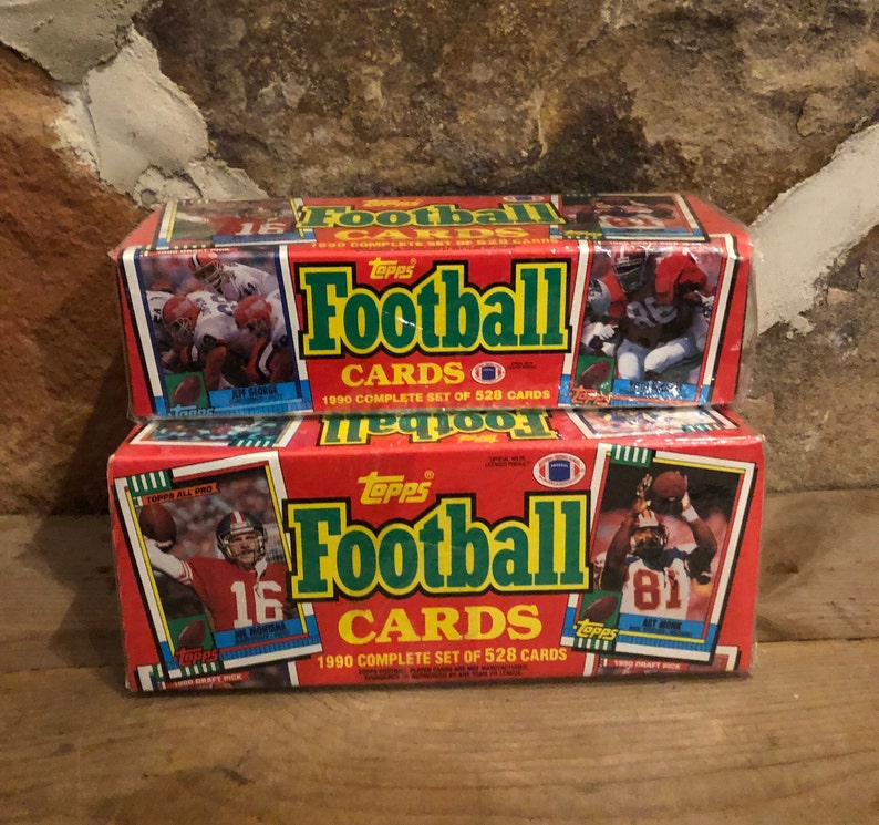 1990 Topps Football Cards - Etsy