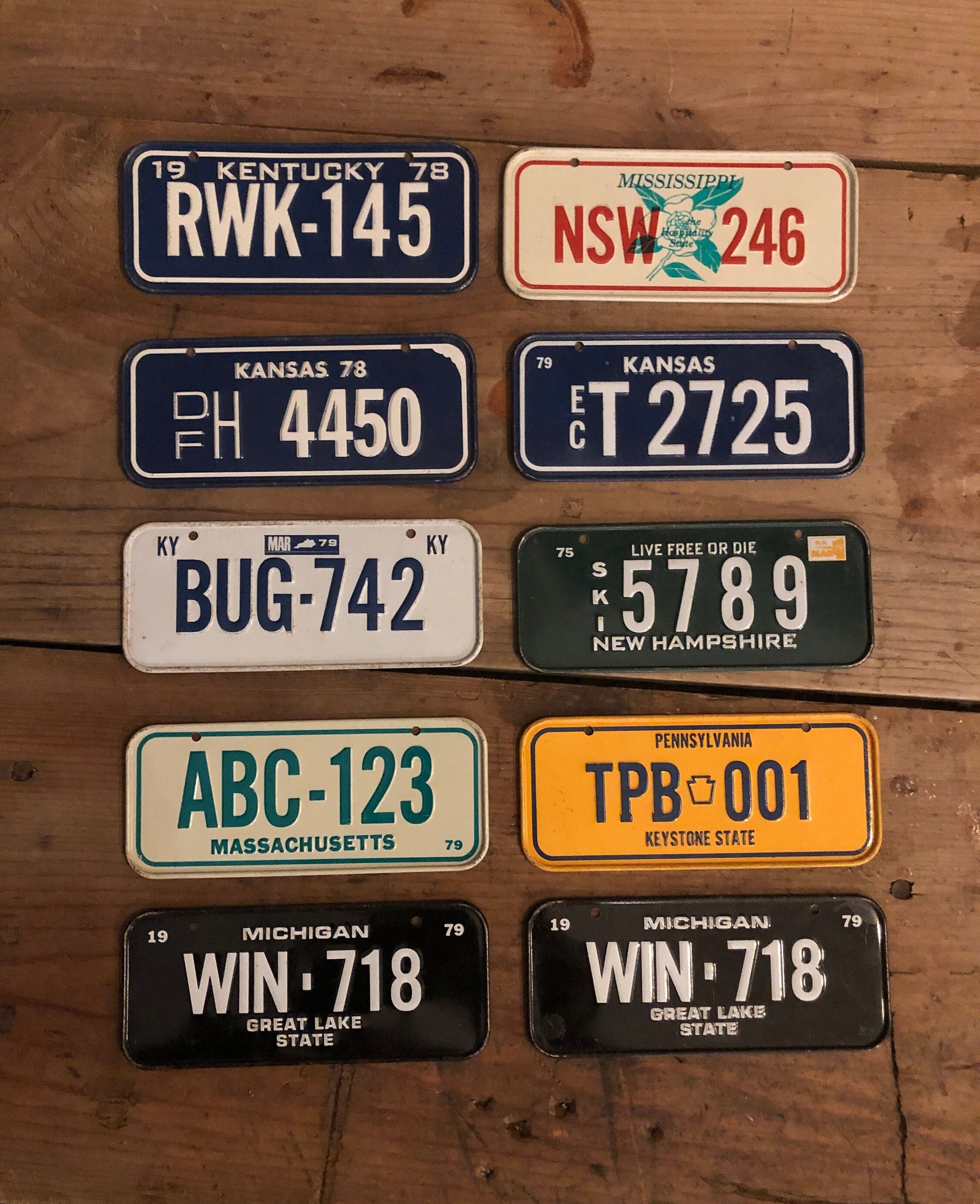 Mini State License Plates - Etsy