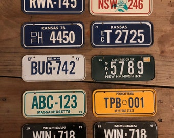 Scale Model Car Assorted USA License Plates State Tags 1980s 1980 - Etsy
