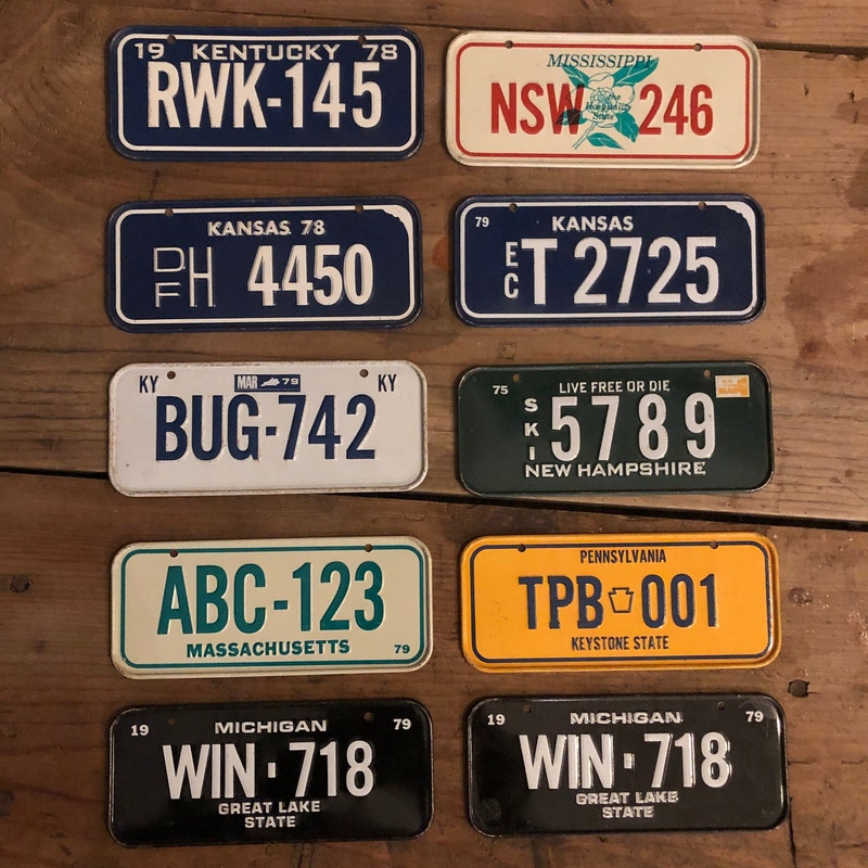 Mini License Plate - Etsy