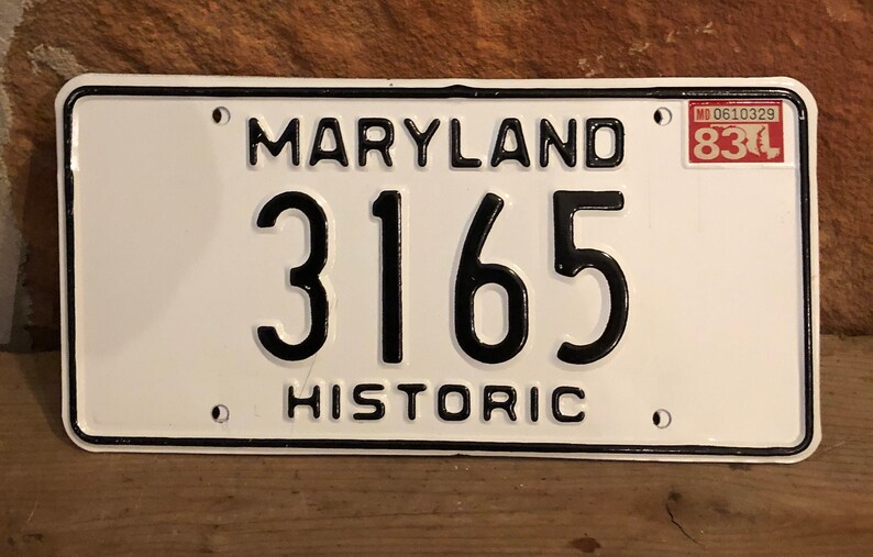 Vintage License Plates 80’s - Etsy