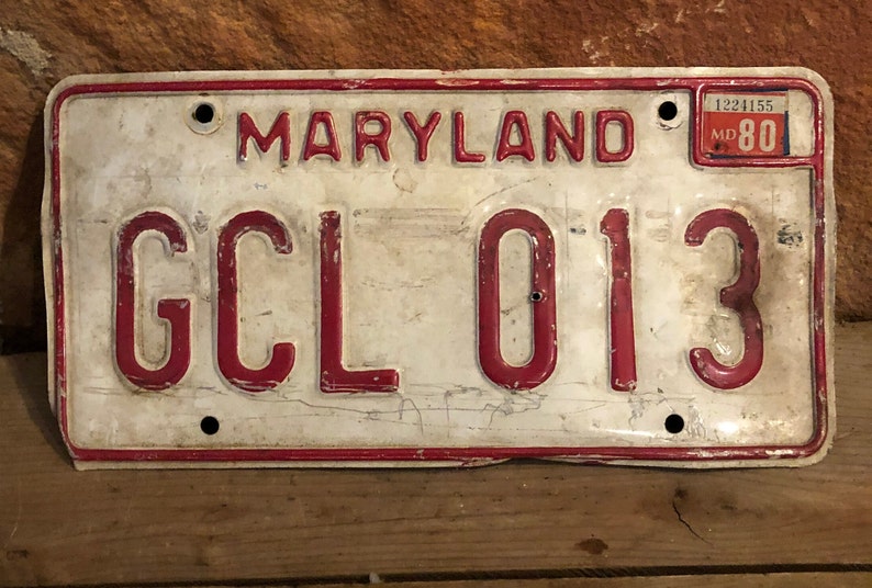 Vintage License Plates 80’s - Etsy