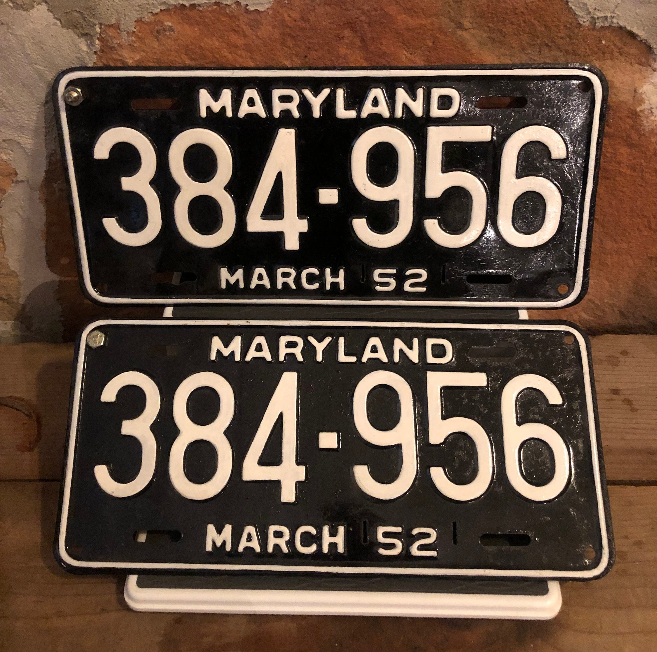 Vintage License Plates 50’s - Etsy