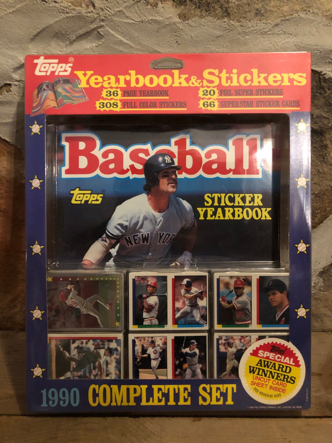 1990 Topps Baseball Yearbook & Stickers - Etsy