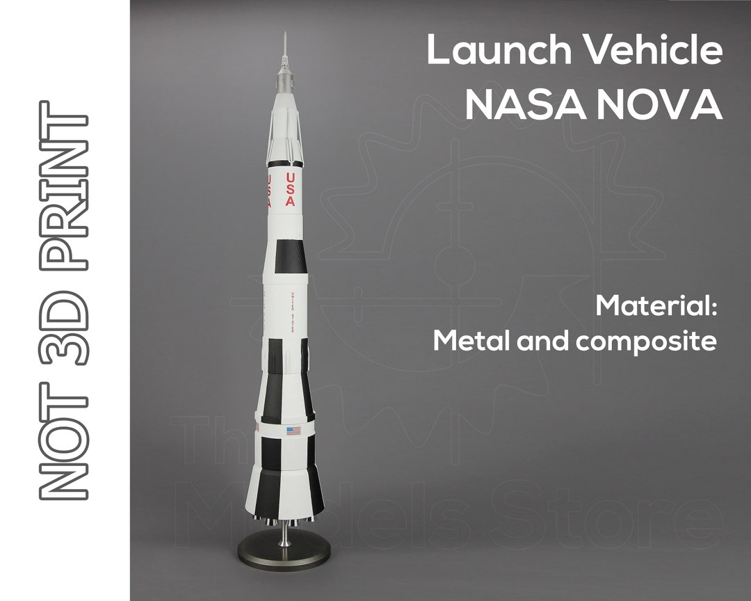 Legendary NASA Nova Rocket Scale 1:144 | Handcraft Model Launch Vehicle ...