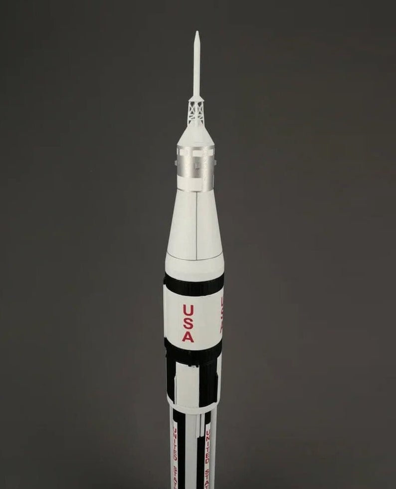 Legendary NASA Saturn 1B Spacecraft Launch Vehicle Scale Model AS-202 ...
