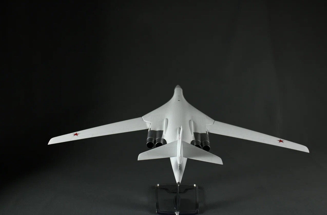 Handmade USSR Russiantupolev Tu-160 Blackjack Scale Model. Scale 1/100 ...